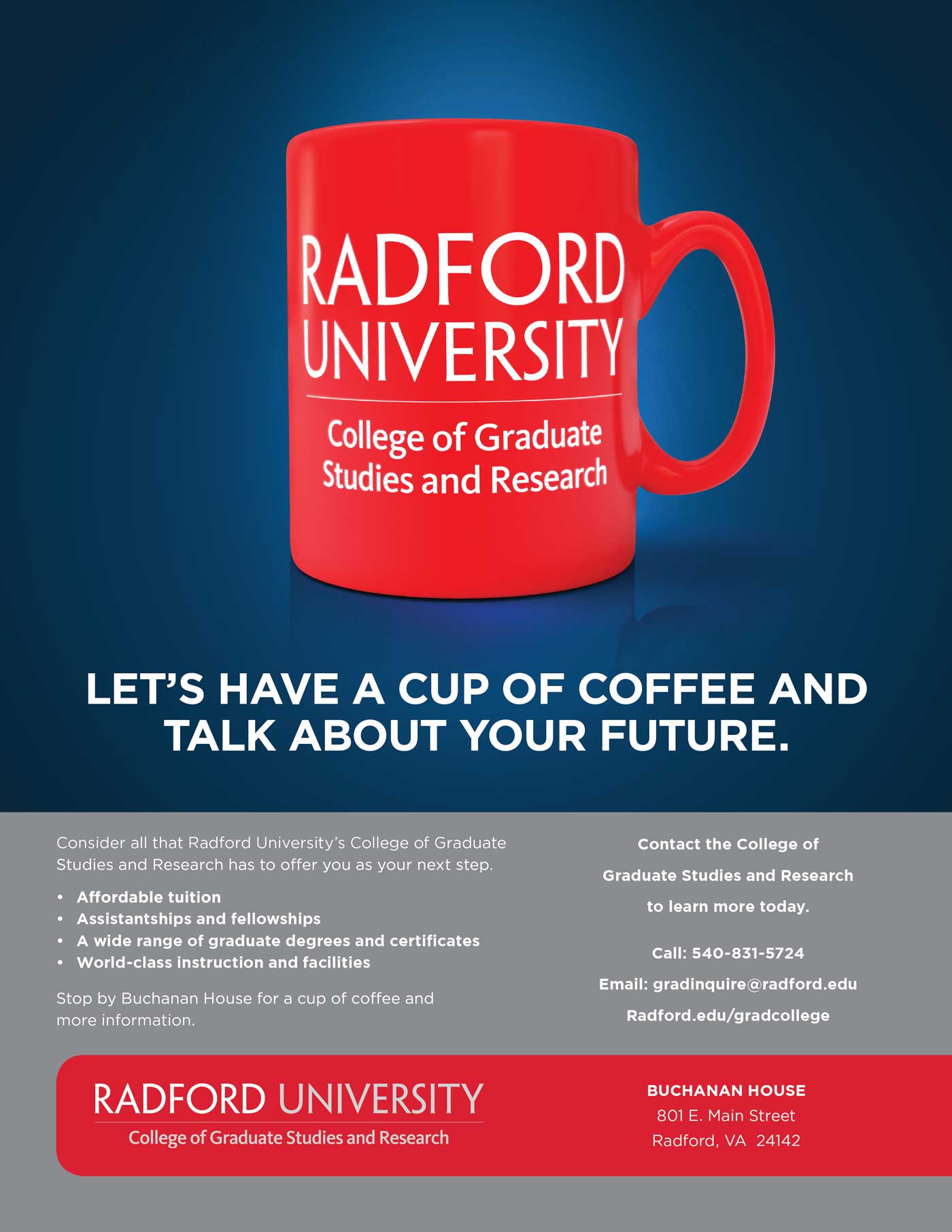 Radford University Graduate College Digital Advertising | AccessU